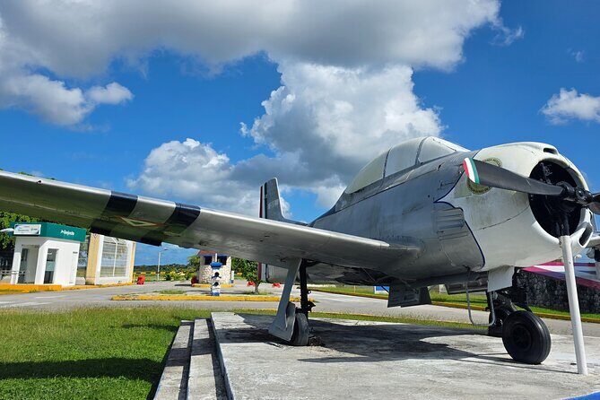 Historical Island Walking Tour WWII Aircraft to Mayan Pyramid - Key Points