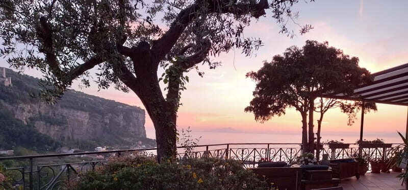 History and tasting of Neapolitan cuisine on the sea terrace - Key Points