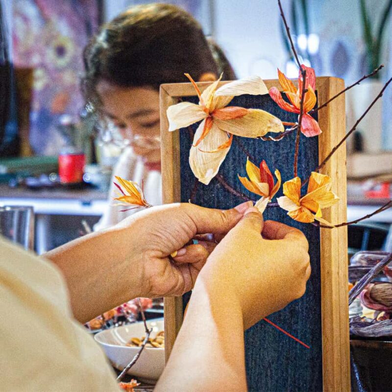 Ho Chi Minh City: Vietnamese Floral Clock-Making Workshop - An Introduction to a Unique Vietnamese Craft Experience