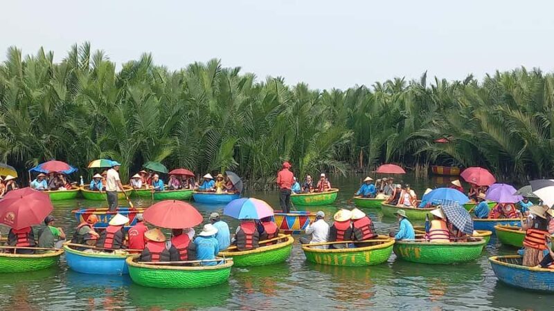 Hoi An : Bamboo Basket Boat Ride & Lantern Boat Trip . - An Introduction to the Experience