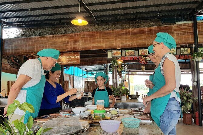 Hoi An Cooking Class With Market Tour and Bamboo Basket Boat Ride - The Bamboo Basket Boat Ride: A Waterway Delight