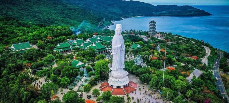 Hoi An/Da Nang : Marble Mountains -Lady Buddha Half Day Tour - Lady Buddha at Linh Ung Pagoda