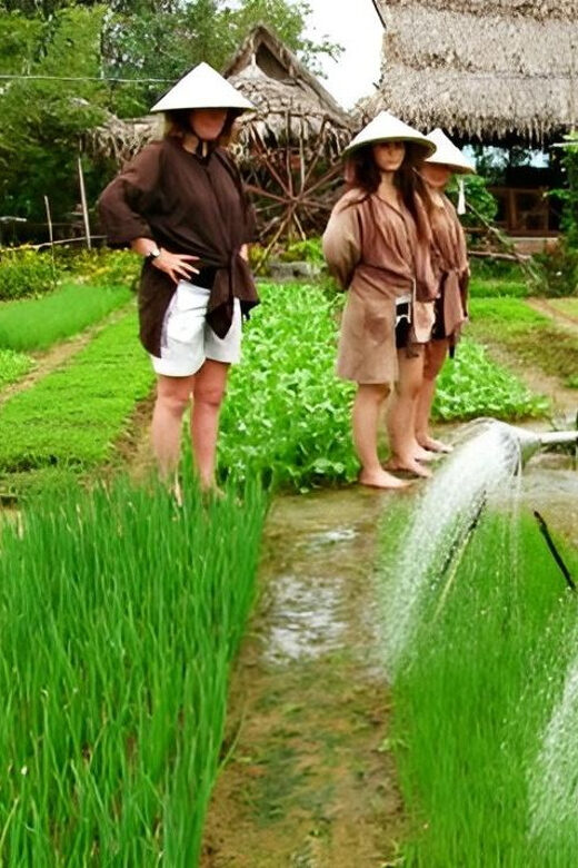 HOIAN: LANTERN MAKINGFARMER AT TRA QUE SMALL GROUP - Discovering the Countryside of Hoi An