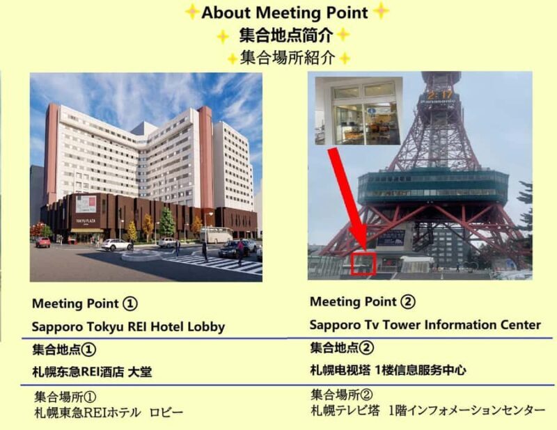 Hokkaido Asahiyama Zoo+Ningle Terrace+Biei Farm Snow Play - Key Points