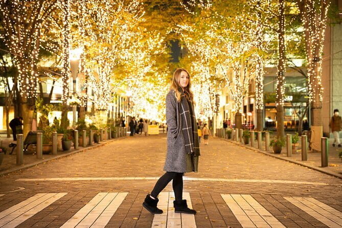 Holiday Lights Walk Tour Hibiya Midtown Tokyo Station Marunouchi - Key Points