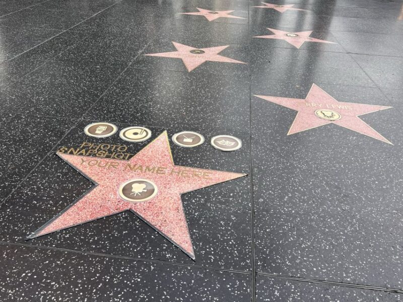 Hollywood: Make Your Own Star Walk of Fame Photo Experience - Hollywood: Make Your Own Star Walk of Fame Photo Experience