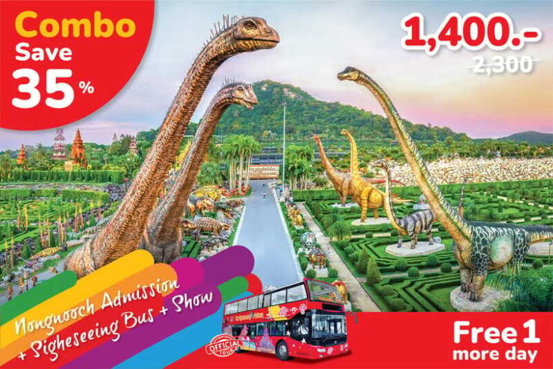 Hop-On Hop-Off Bus Tours and Nongnooch Pattaya Combo - The Sum Up