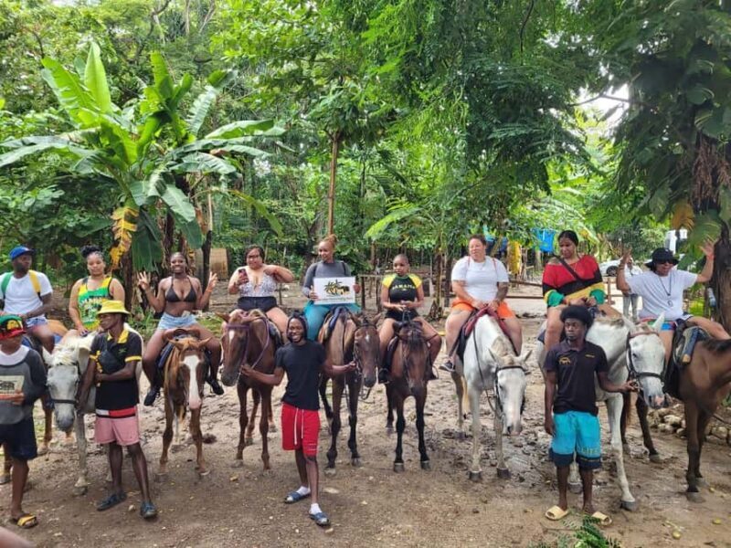 Horseback Ride, Blue Hole, Secret Falls & River Tubing Tour - Key Points