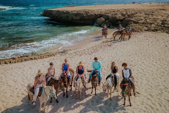 Horseback Riding and Natural Pool Adventure in Aruba - A Scenic Blend of Adventure and Serenity