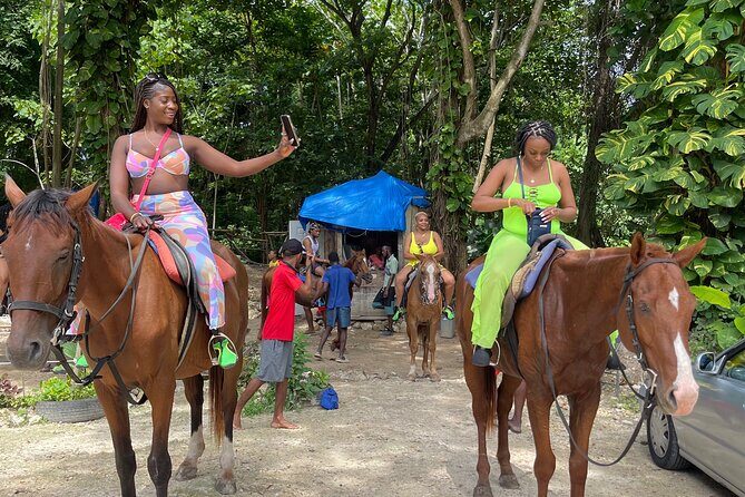 Horseback Riding and Swimming then Dunn's River Falls - What the Tour Offers: From Beach Trails to Waterfall Heights
