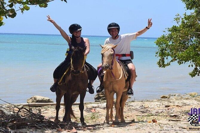 Horseback Riding, ATV and Ocean Zip lining combo from Montego Bay - Horseback Riding on the Beach and in the Caribbean Sea