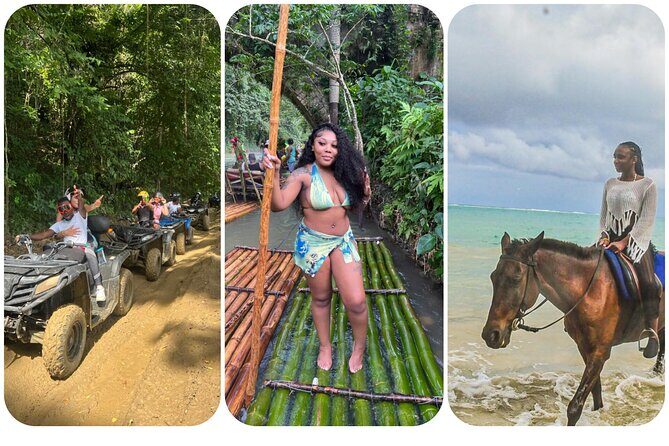 Horseback Riding, Bamboo Rafting and ATV Guided Tour - Key Points