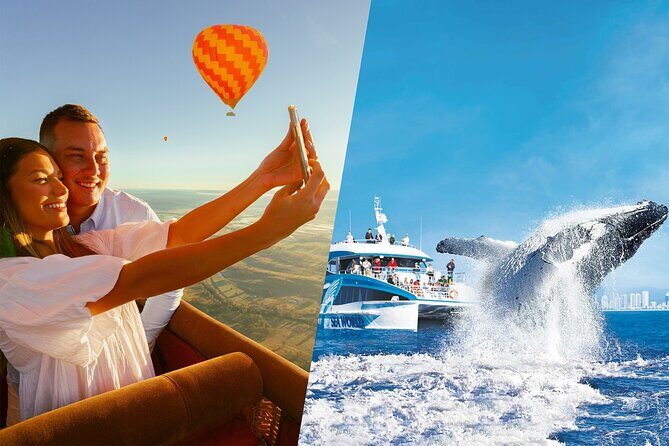 Hot Air Balloon Gold Coast and Seaworld Whale Watching - Key Points