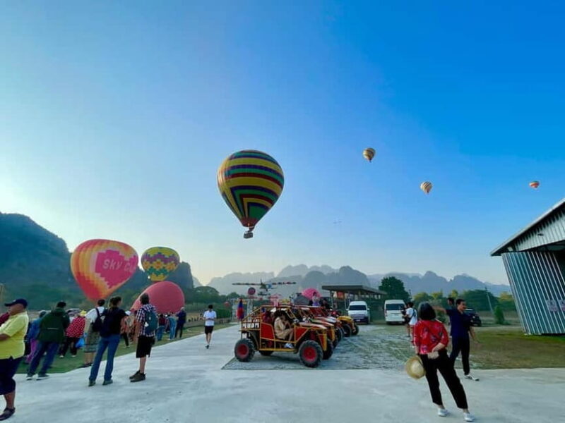 Hot Air Balloon in VangVieng pick up-drop off - The Scenic Marvels from Above