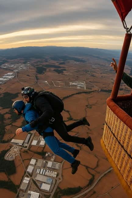 Hot Air Balloon Skydive Over BCN  Sunrise Jump + Transport - Transport and Logistics: Keeping It Simple