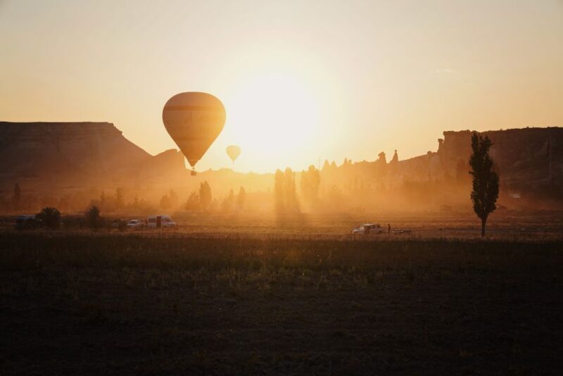 Hot air balloons in Goreme red valley - An Overview of the Experience