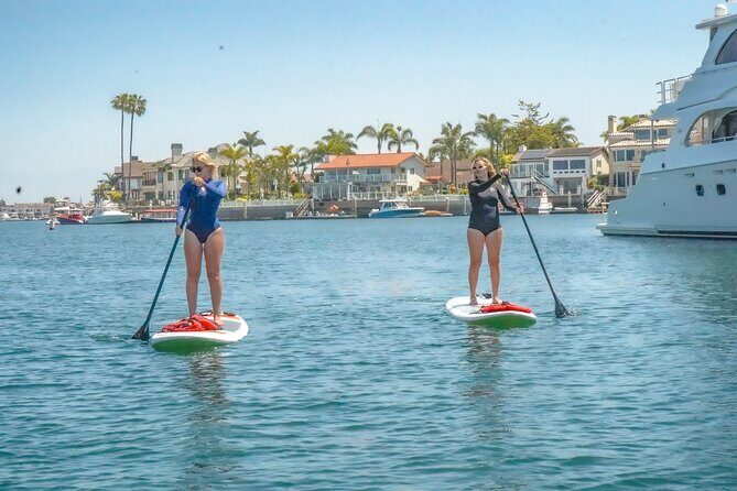 Huntington Harbour Stand Up Paddle Board Lessons - An Authentic Paddleboarding Experience in Huntington Harbour