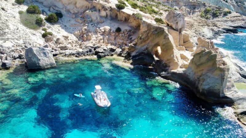 Ibiza: SpeedBoat trip to Atlantis & Es Vedra Snorkel+Paddle - Key Points
