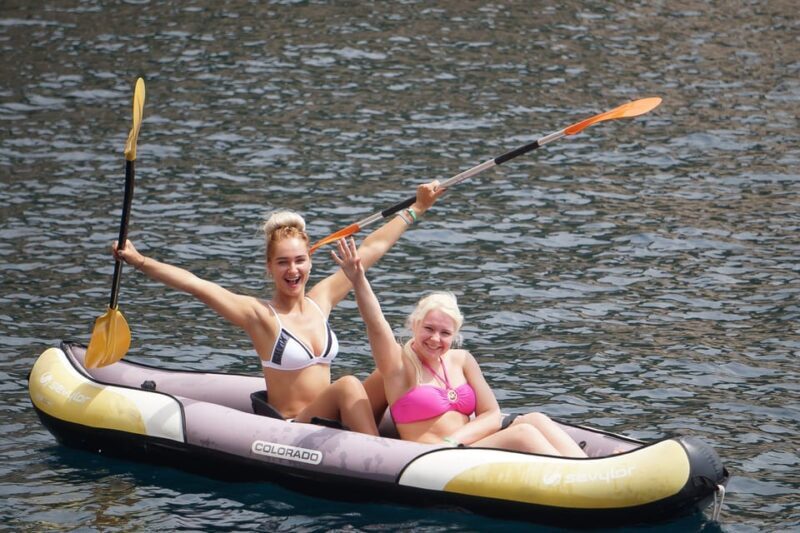 Ibiza: Sunset Boat Trip with Snorkeling, Kayaking, & Drinks - Key Points