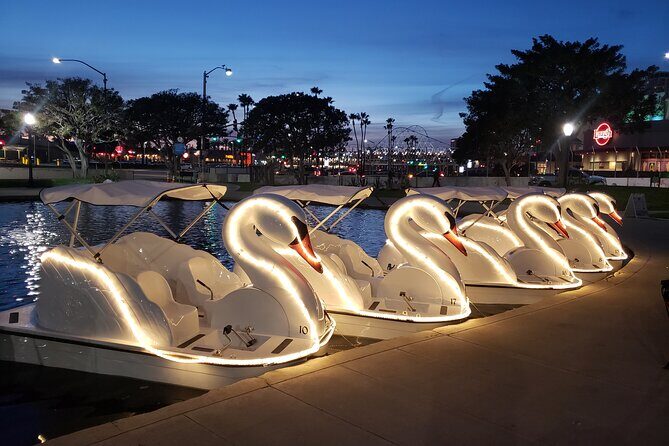 Illuminated Swan Boat Night Ride on Rainbow Lagoon in Long Beach - Introduction and Overview