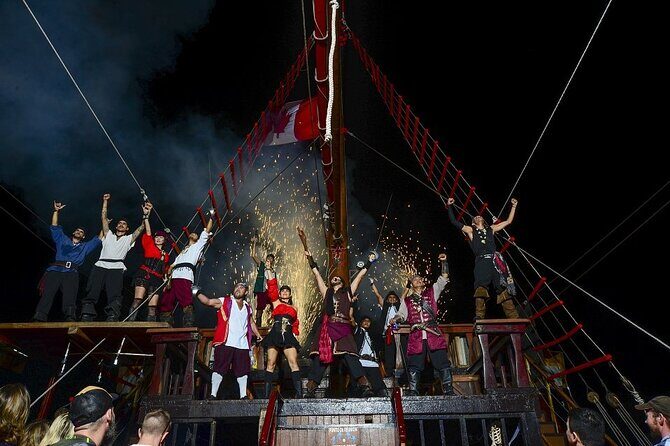 Incredible Nightly Pirate Show in the Bay of Puerto Vallarta - Pirate Night in Puerto Vallarta: A Swashbuckling Dinner Cruise Review