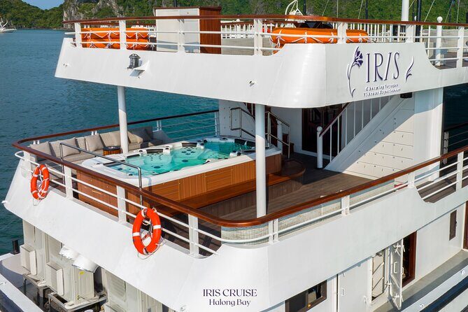 IRIS CRUISE - 5 Star Day Cruise - Halong Bay 1 Day - JACUZZI POOL - The Luxuries That Elevate This Day Trip