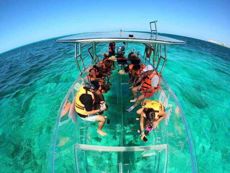 Isla Mujeres: Excursion Crystal Boat Tour at the Caribbean - Key Points