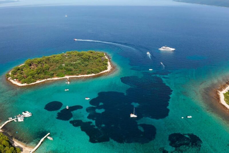 Island of olta & Blue Lagoon Private Speedboat Tour - Key Points