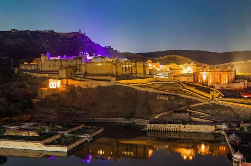 Jaipur: Amber Fort Light & Sound Show w/ BluePoetry Art Demo - An In-depth Look at the Experience