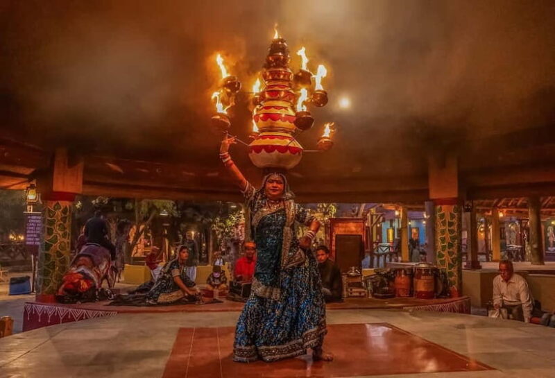 Jaipur Chokhi Dhani Village Dinner with Transfers with guide - Key Points