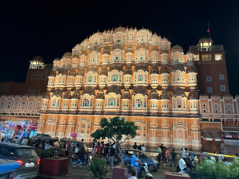 Jaipur: Guided Night Tour With Optional Food Tasting - Key Points