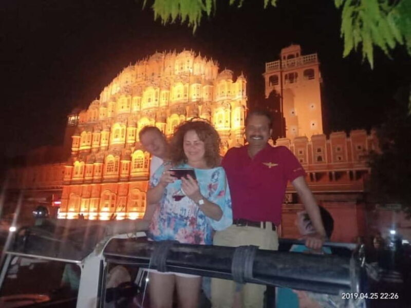 Jaipur: Night City Tour in Open Air Jeep - FAQs
