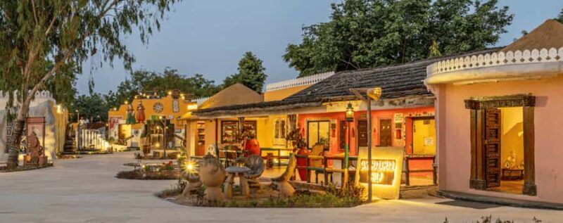 Jaipur:Chokhi Dhani Village Tour with Dinner via Vintage car - Key Points