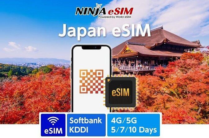 Japan Tokyo Osaka NINJA 4G/5G eSIM Data Card 1GB/2GB per day - Who Will Love This eSIM?