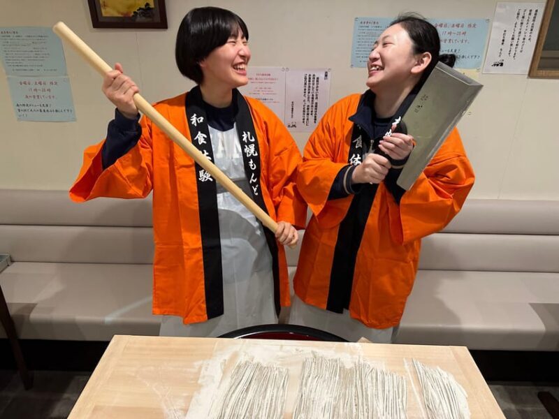 Japanese buckwheat noodle making experience in Sapporo,japan - The Experience in Detail
