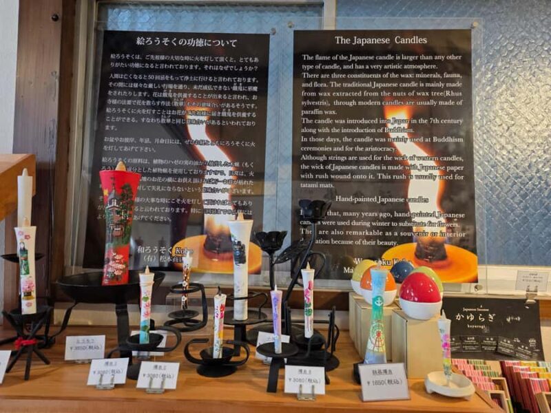 Japanese candle making experience, visit to a sake brewery, and tasting - The Experience in Context