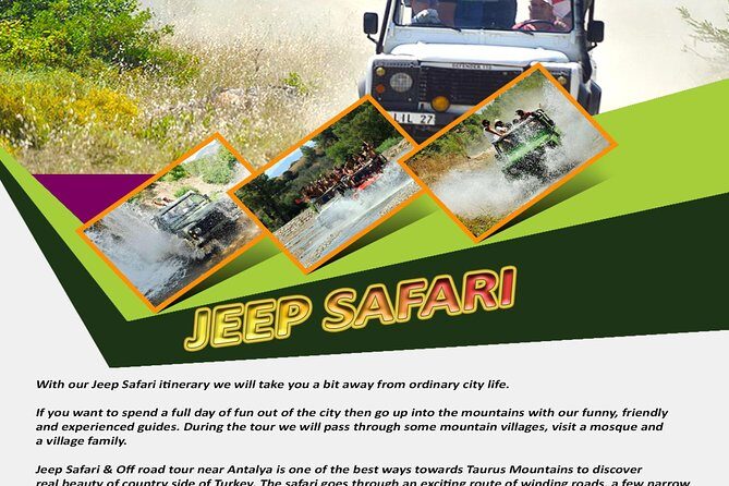 Jeep Safari ANTALYA-Gebiz-Manavgat-side (attention high excitement) - Practical Tips for Participants