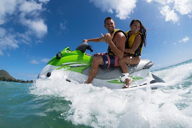 Jet Ski Ride Maunalua Bay. Tandem-2 people ride-price per person - Introduction