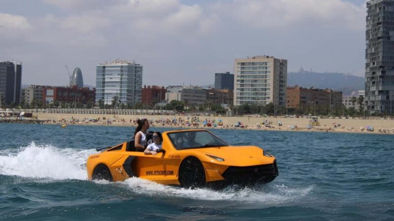 Jetcar: water car in Barcelona - Key Points