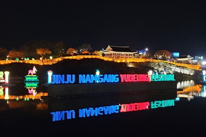 Jinju Namgang Yudeung Festival Bus tour from Busan - Key Points