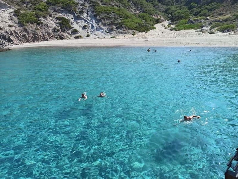 Kardamaina: 2 Islands Cruise to St.Antonios, Yali with BBQ - Key Points