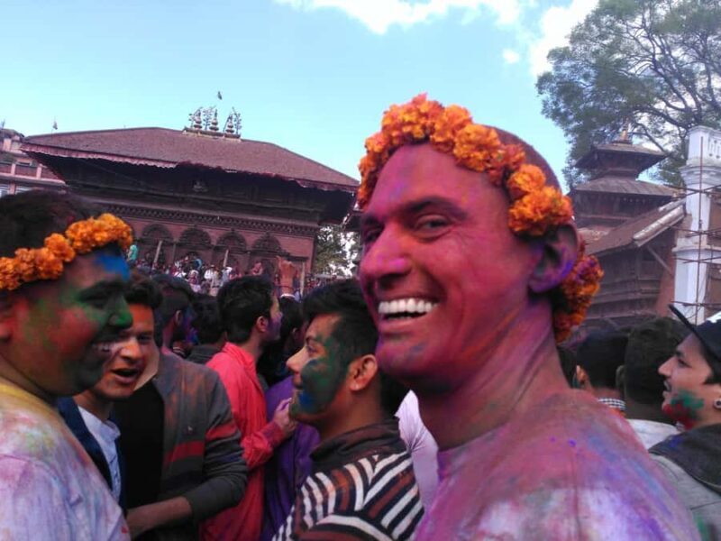 Kathmandu: Holi Festival in Kathmandu Celebration with local - The Main Color-Throwing Revelry