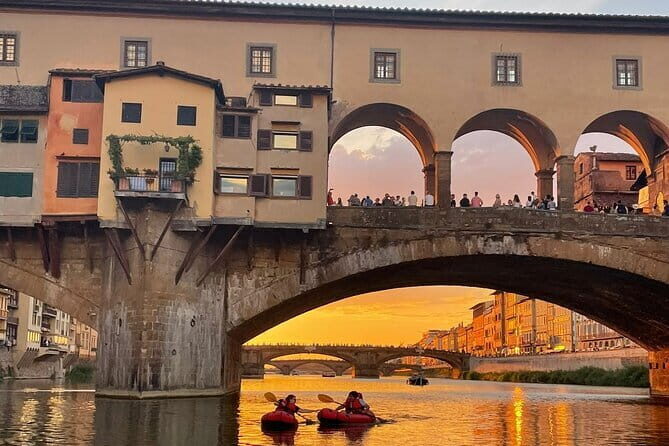 Kayak on the Arno river in Florence under the arches of the Old Bridge - An Adventure Like No Other: What to Expect