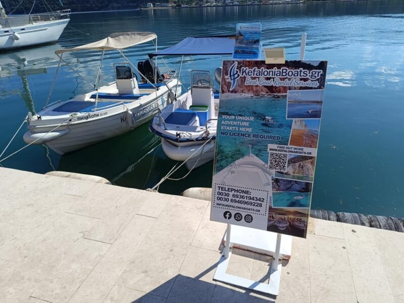 Kefalonia: Boat Rental (30HP Motorboat)-No License Required - The Sum Up