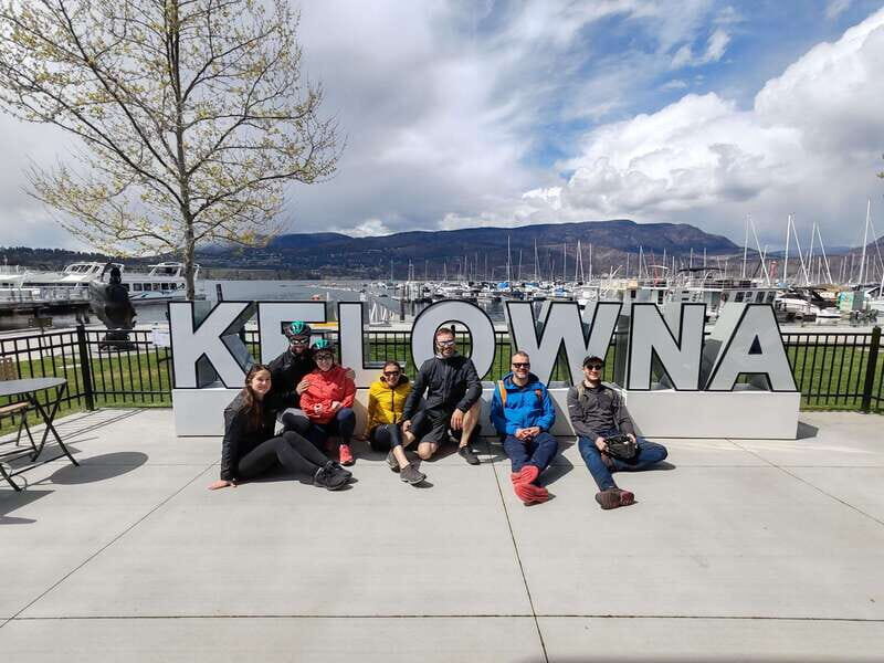 Kelowna: E-Bike Ride and Axe Throwing Adventure - The Scenic "Rails with Trails" Route