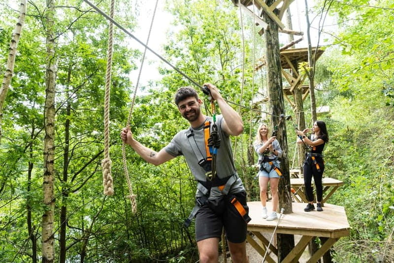 Kent: Treetop High Ropes Adventure Course - An Exciting Treetop Challenge in Cornwall: The Treetop High Ropes Adventure Course