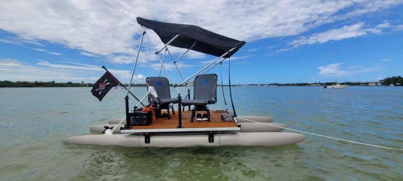 Key Largo: Mini Pontoon  Drive Your Boat + Beach Pass - Key Points