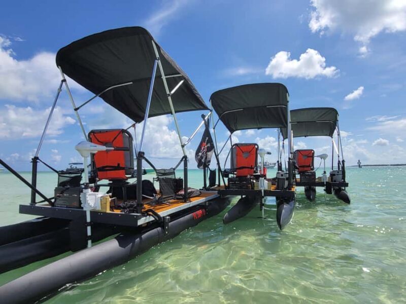 Key Largo: Mini Pontoon  Drive Your Boat + Beach Pass - Discovering Key Largo’s Waterways in a Mini Pontoon