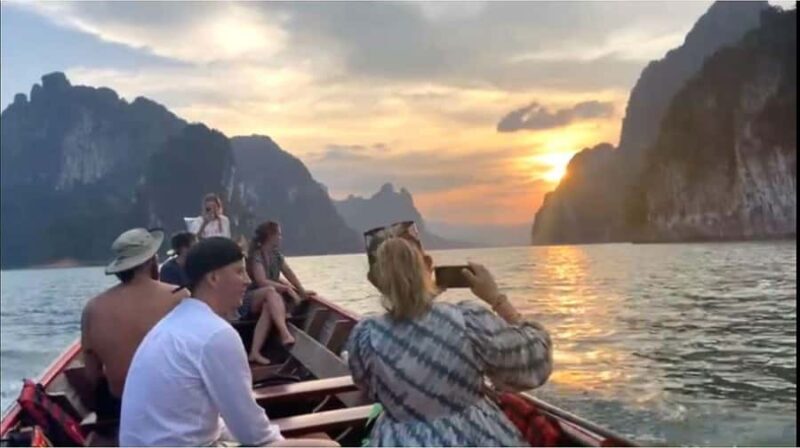 Khao Lak: Cheow Lan Lake Romantic Sunset Cruise with Drinks - Key Points