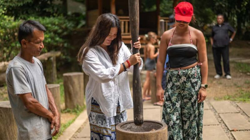 Khao Lak: Elephant Camp, Bamboo Rafting, and Waterfall Tour - Key Points